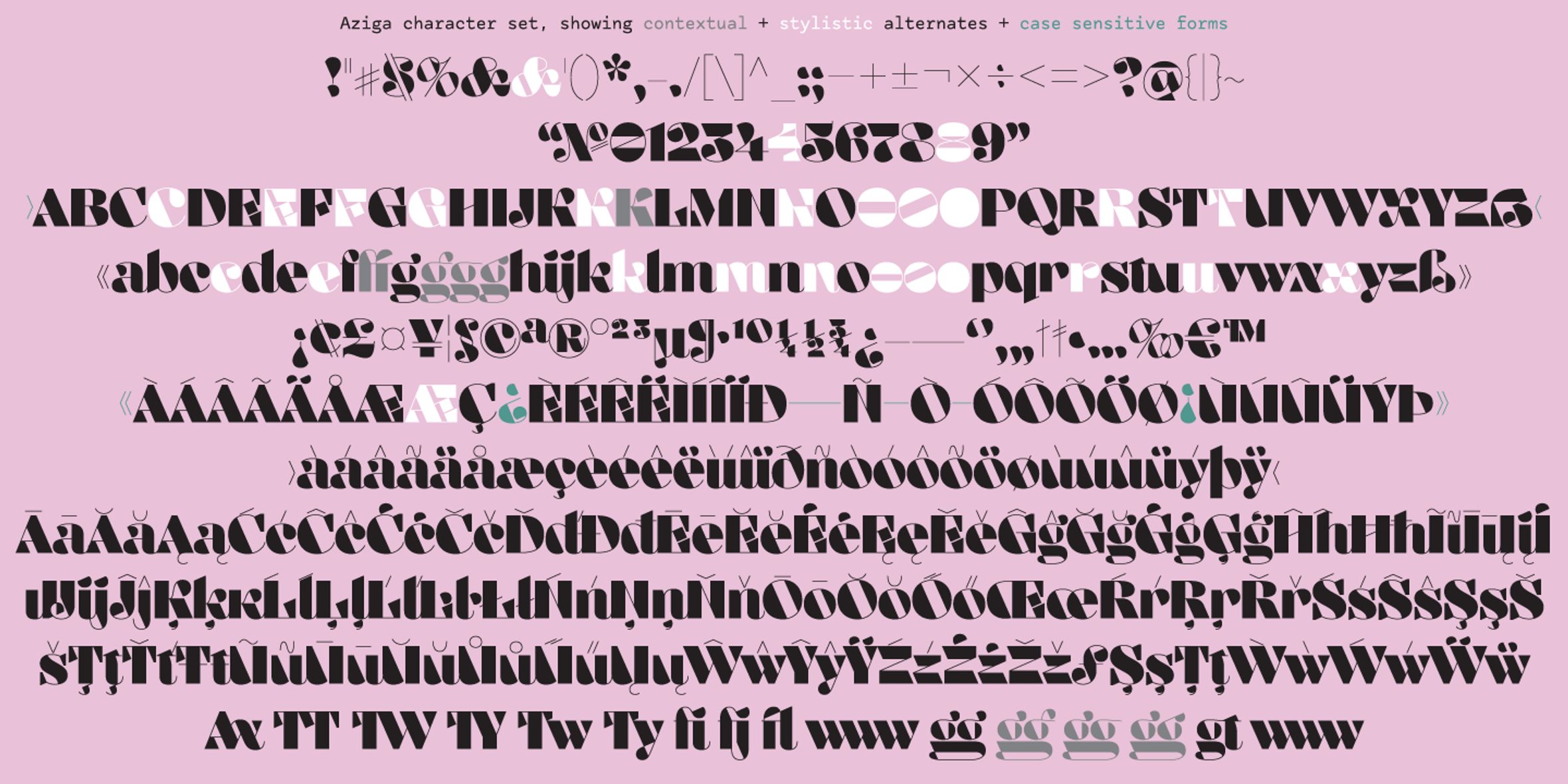 Aziga | Fonts by Dave Rowland Type